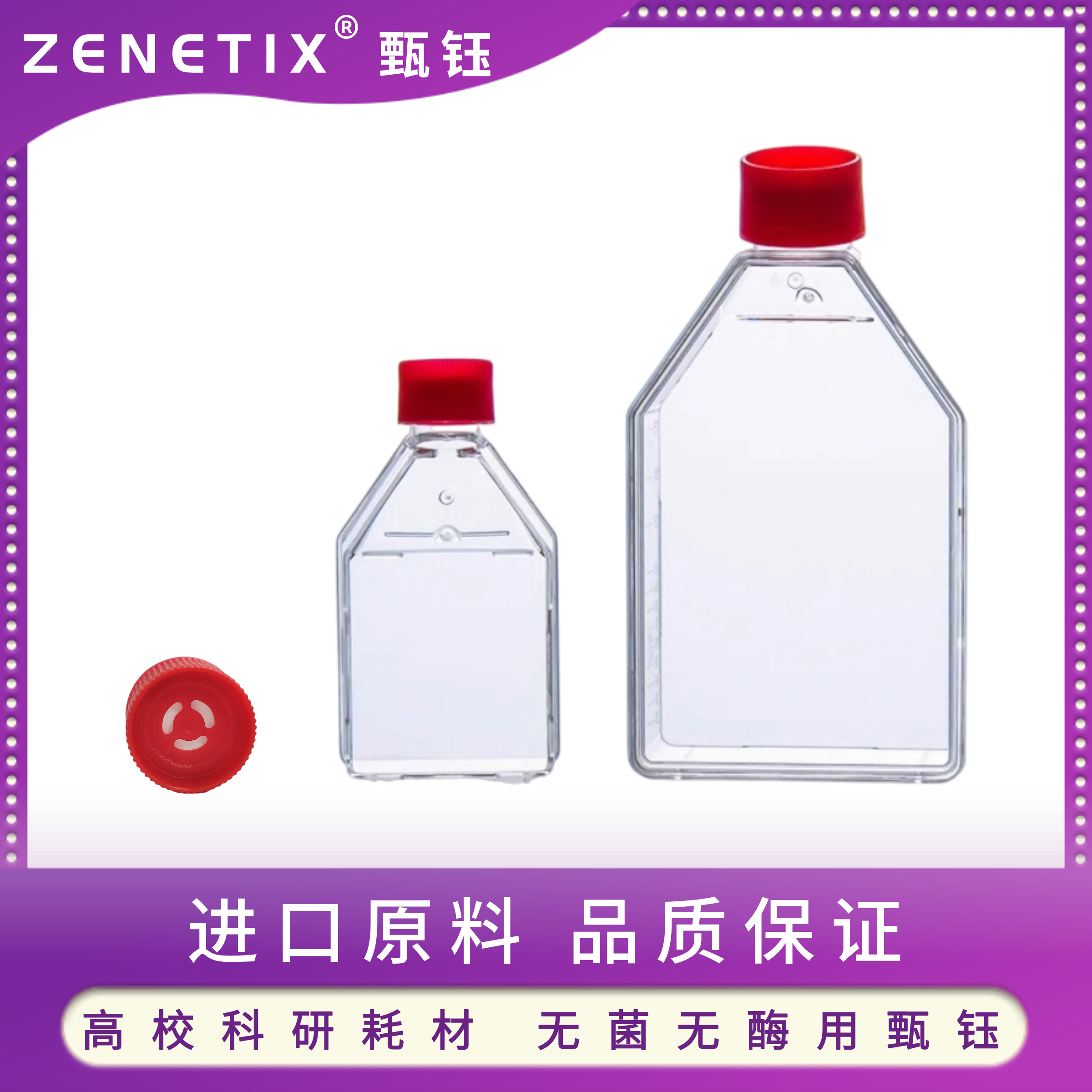 T25透气盖细胞培养瓶，TC处理 - 广州甄钰科技有限公司